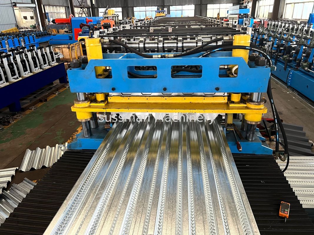 PLC Touch Screen Control Deck Floor Panel Roller Making Machine 28 ...