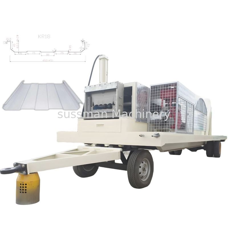Portable KR18 Standing Seam Roof Panel Metal Sheet Roll Forming Machine ...