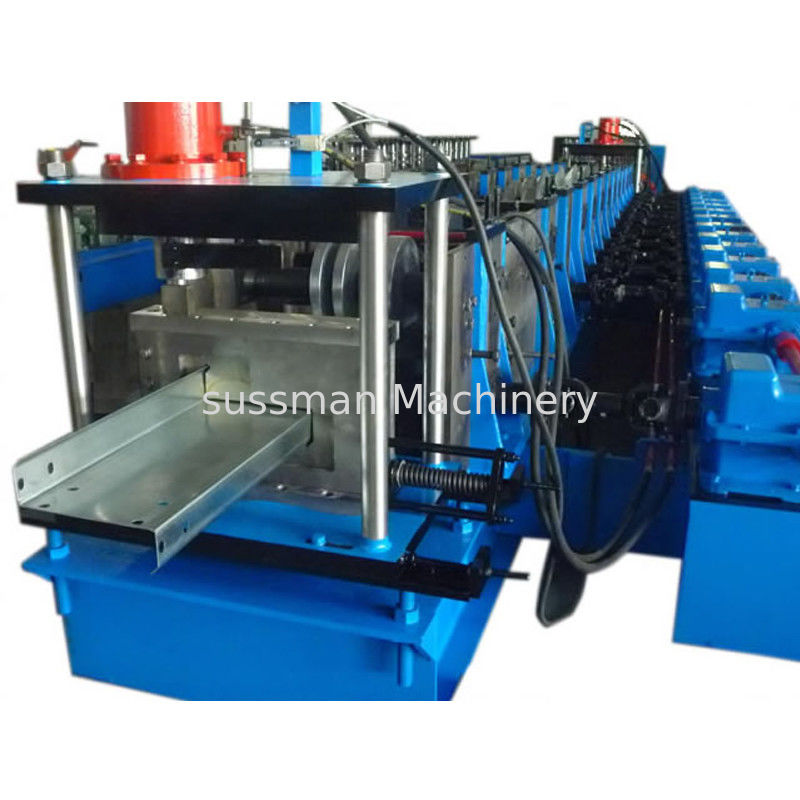 PLC Control 20 Stations CZ Purlin Roll Forming Machine With 12-15m ...