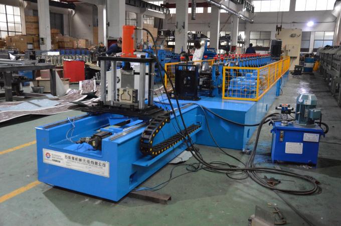 2.5mm Upright Rack Roll Forming Machine With 6 Meters Auto Stacker